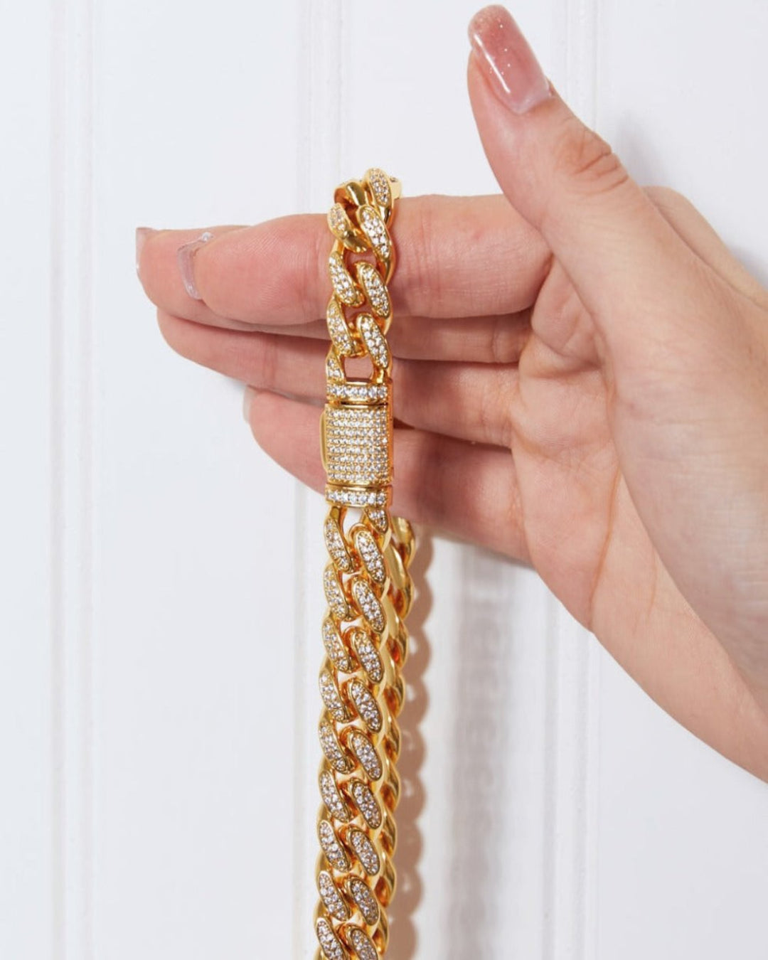 Mason & Madison 18K Yellow Gold Diamond Link Chain Necklace Bracelet ...